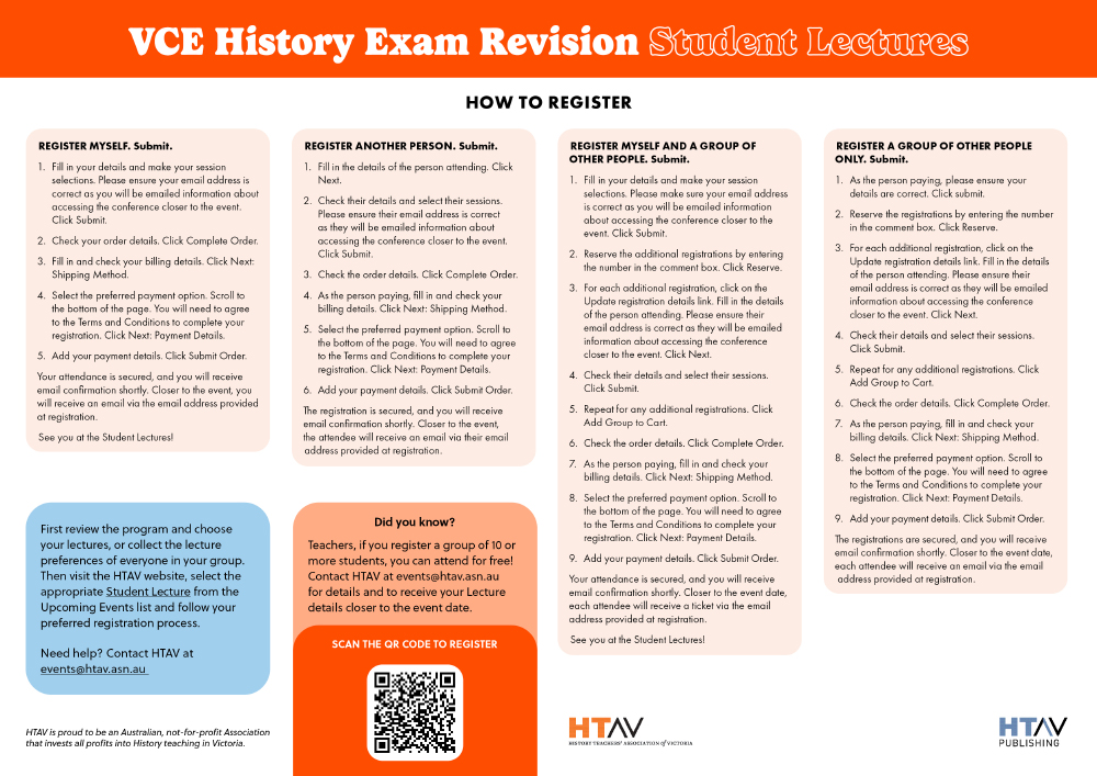 VCE History: Revolutions Student Lectures 2024 - HTAV