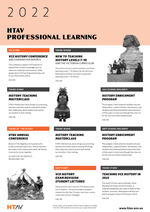 Professional Learning Calendar - HTAV