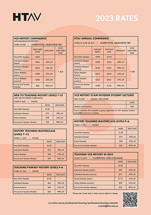Professional Learning Calendar of Events - HTAV